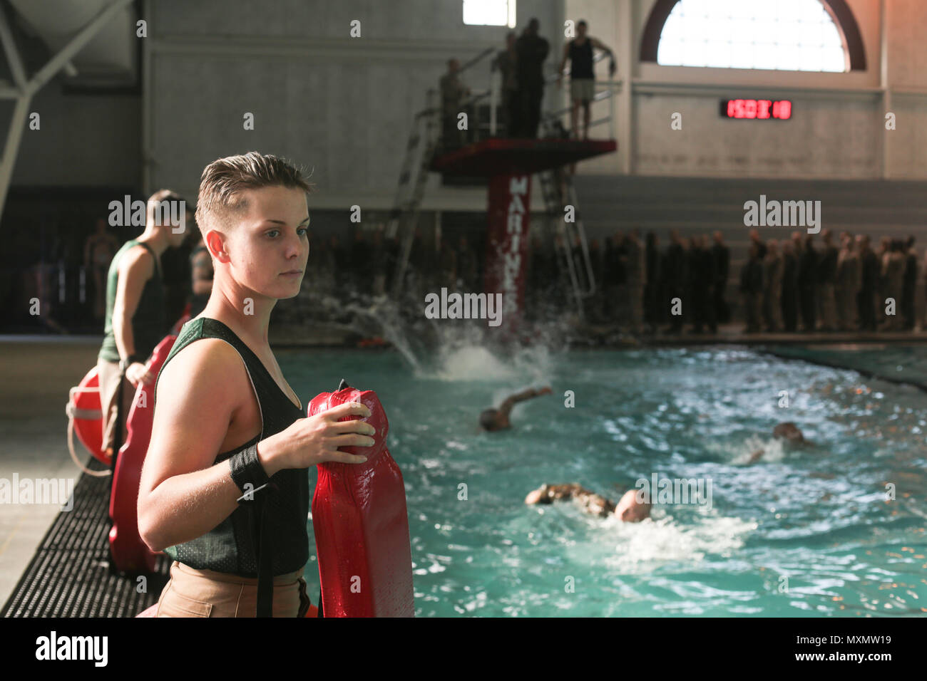 U.S. Marine Corps Sgt. Jade Nichols, Marine Combat Instructor of Water ...