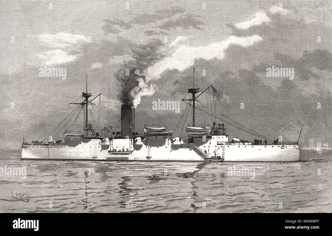 The American Navy U. S. S. Charleston. South Carolina 1890. The ...