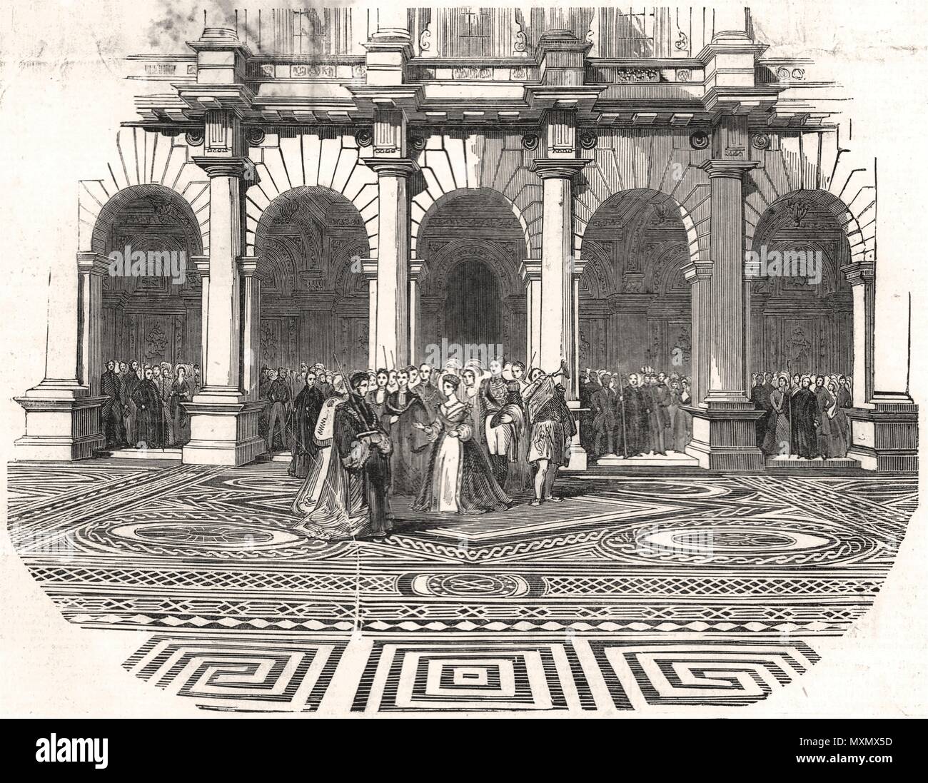 Ceremony of naming and proclaiming " The Royal Exchange ". London 1844 ...