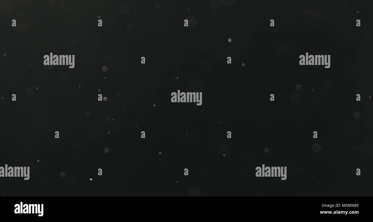 dust particles floating over black background with motion blur Stock ...