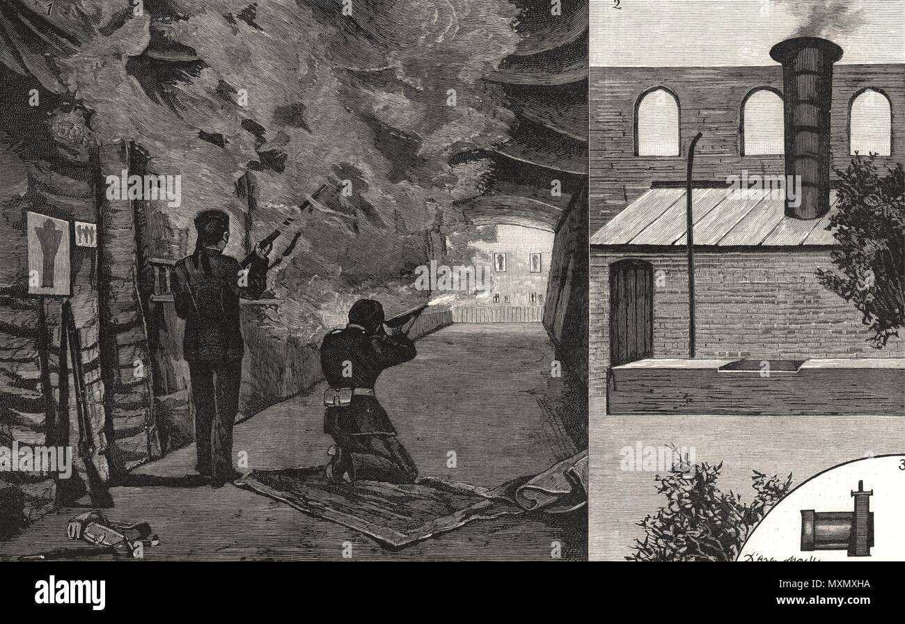 Underground rifle range, HQ 4th Battalion Queen's Royal West Surrey ...