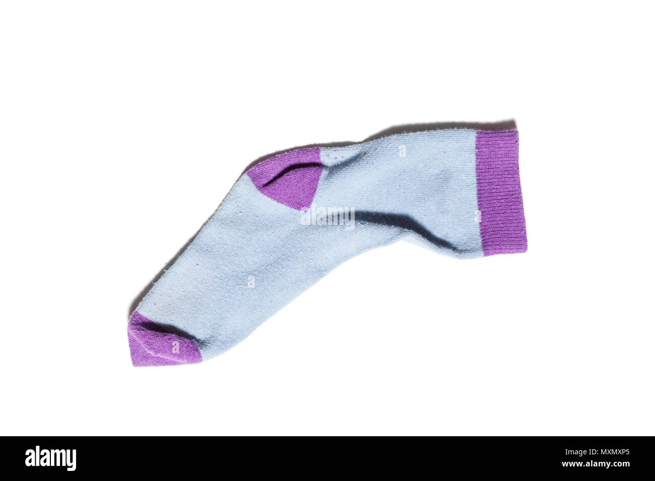 old sock, isolated on white background Stock Photo - Alamy