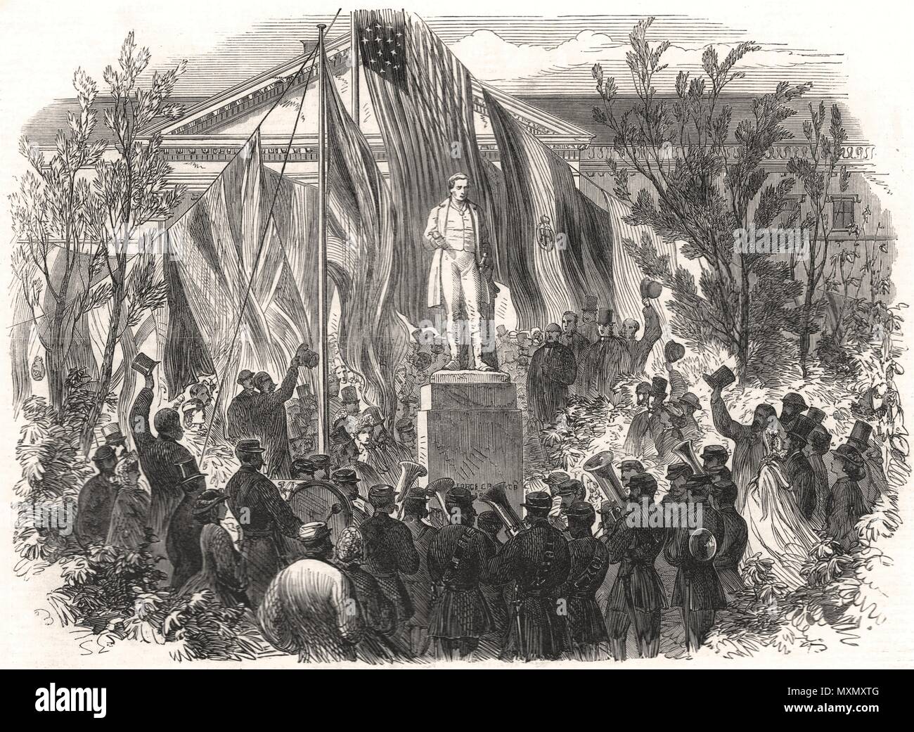 Inauguration of Governor Sir George Grey statue at Cape Town. South ...