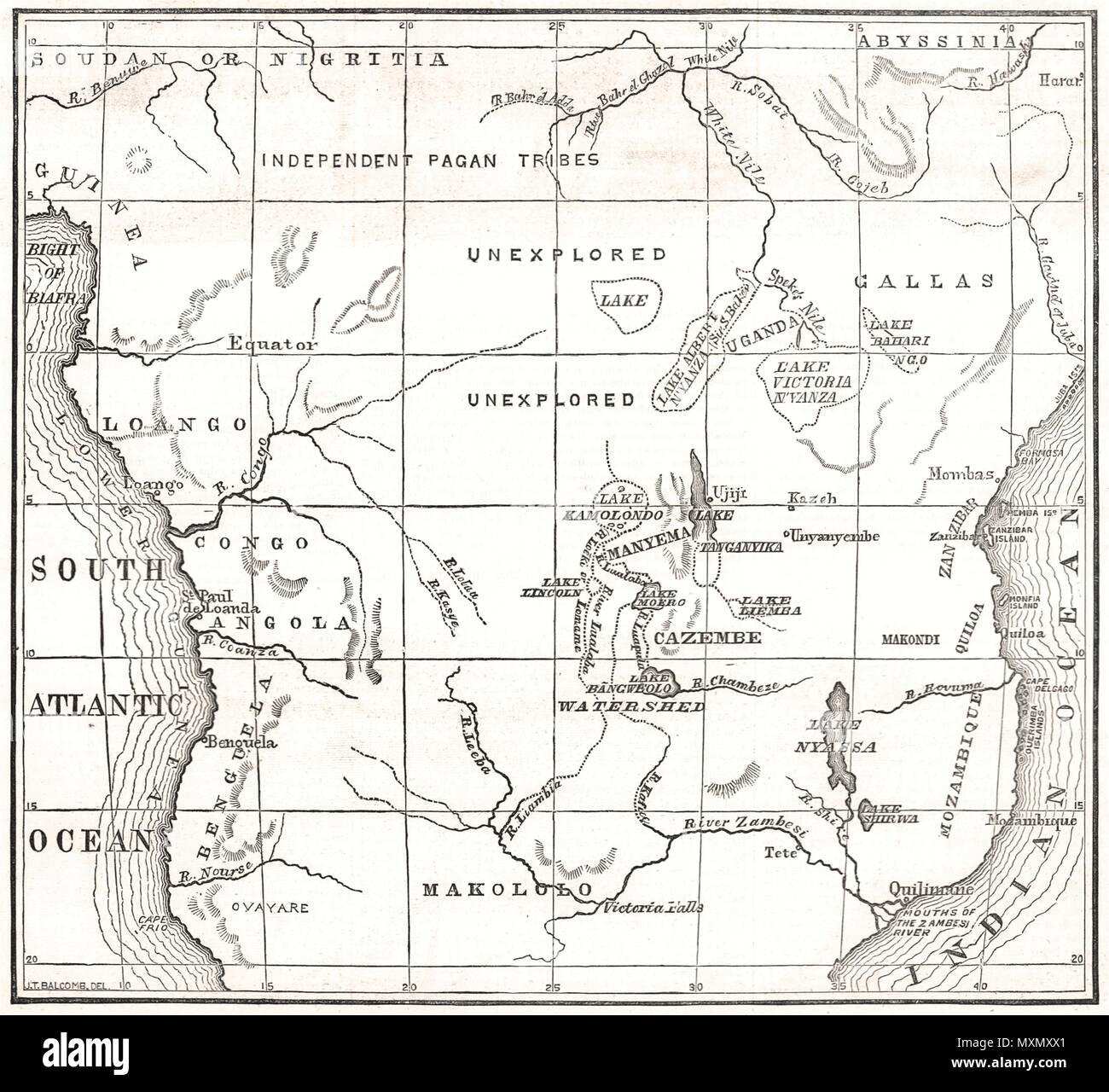 Livingstone Africa Map