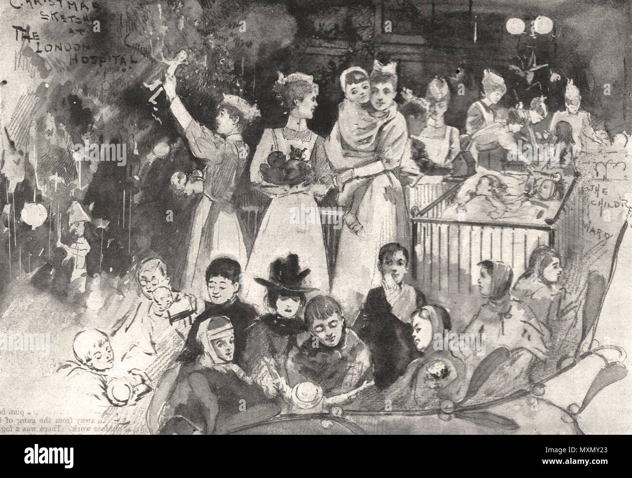 Children's entertainment at the London Hospital 1897. The Illustrated ...