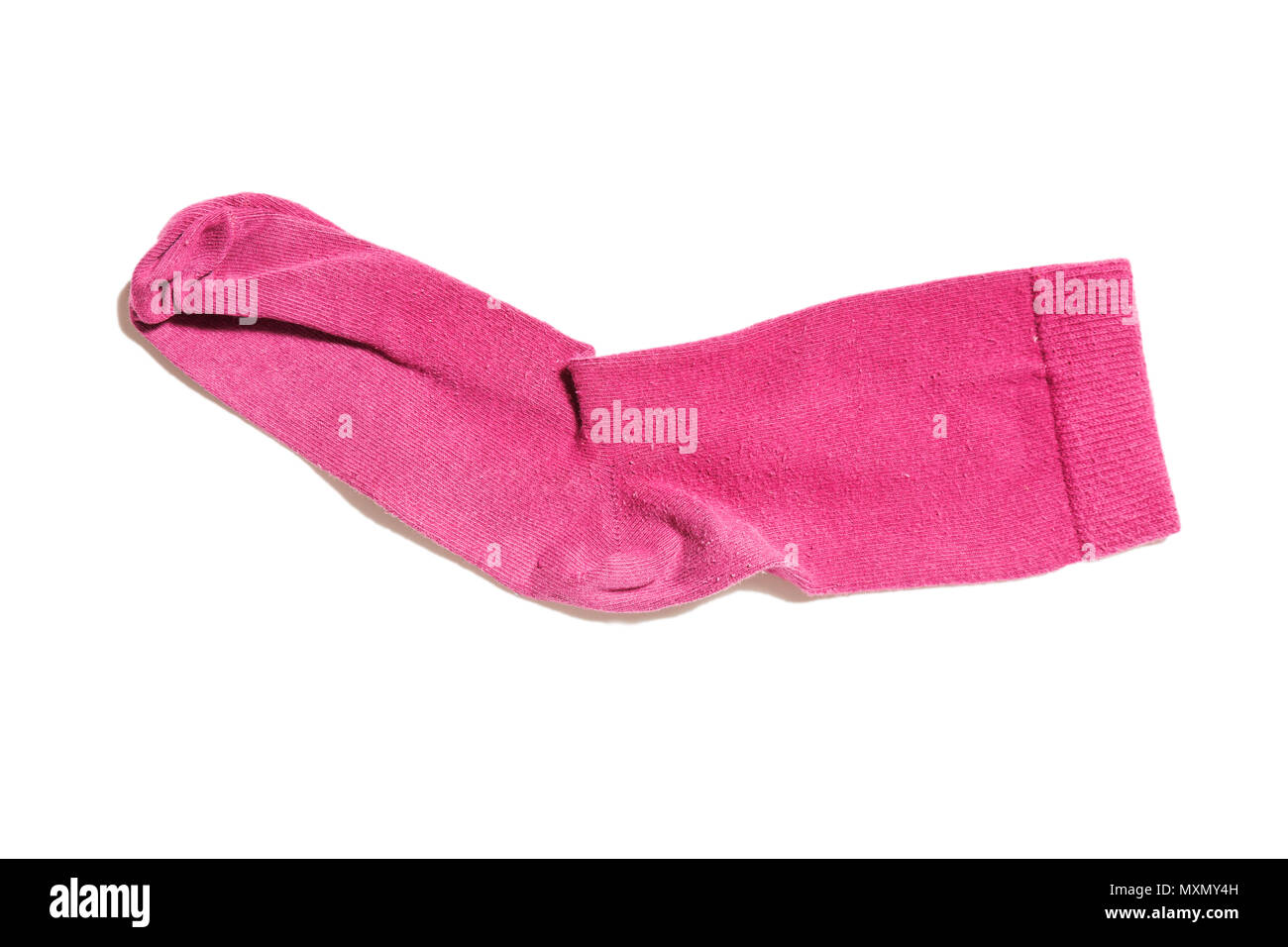 old sock, isolated on white background Stock Photo - Alamy