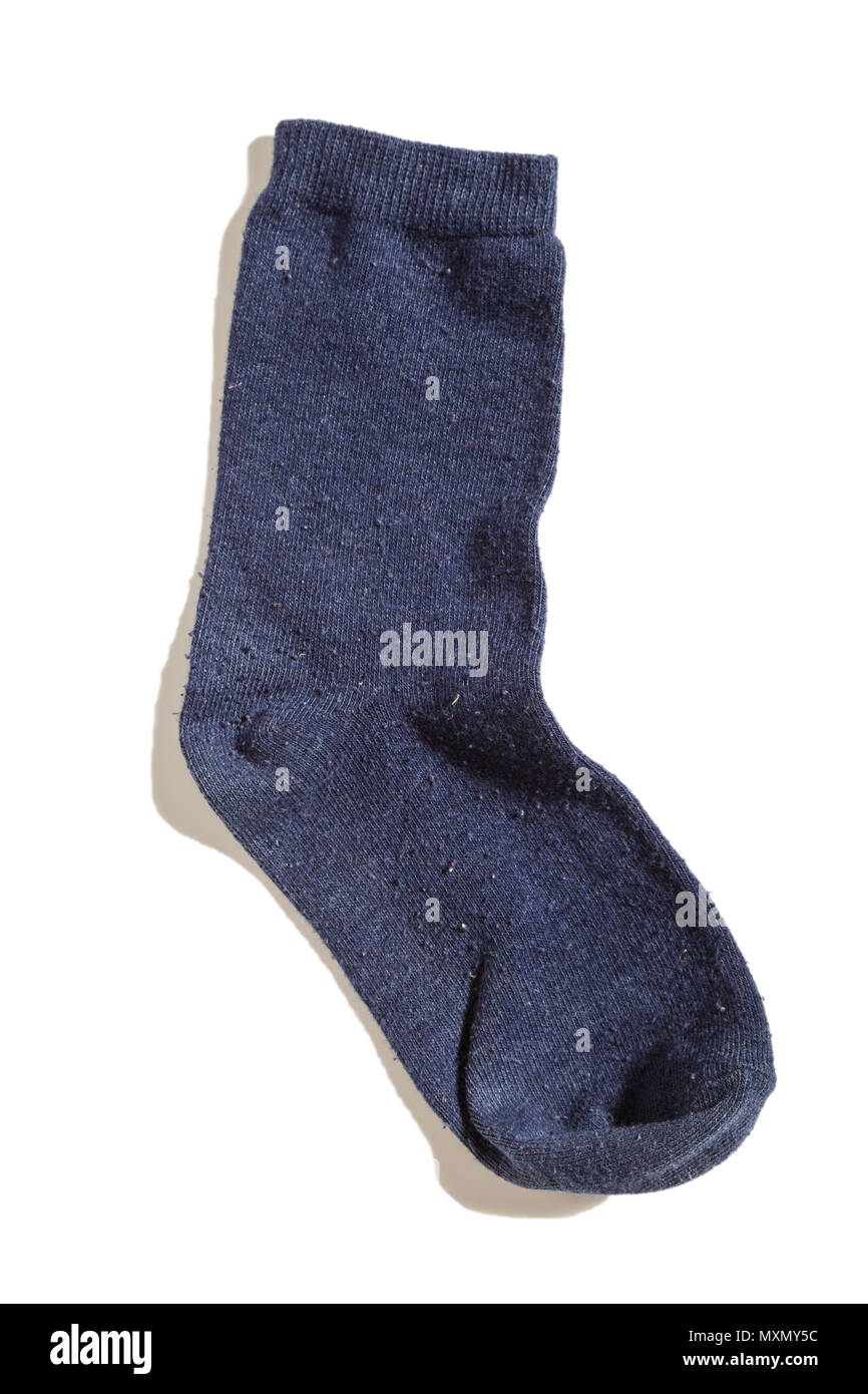 old sock, isolated on white background Stock Photo - Alamy