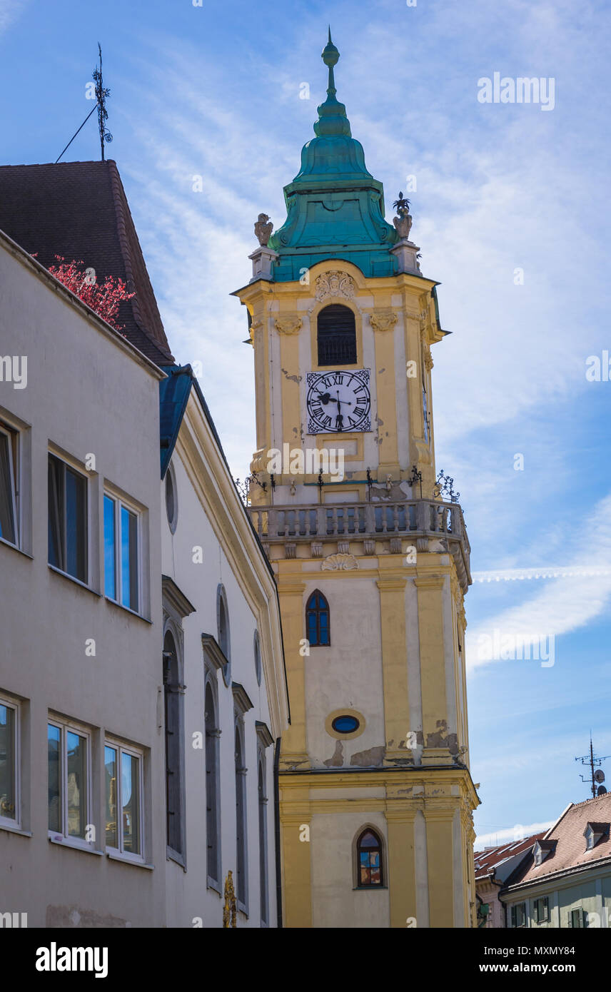 Tower of Old Town Hall buildings complex from 14th century on the Old ...
