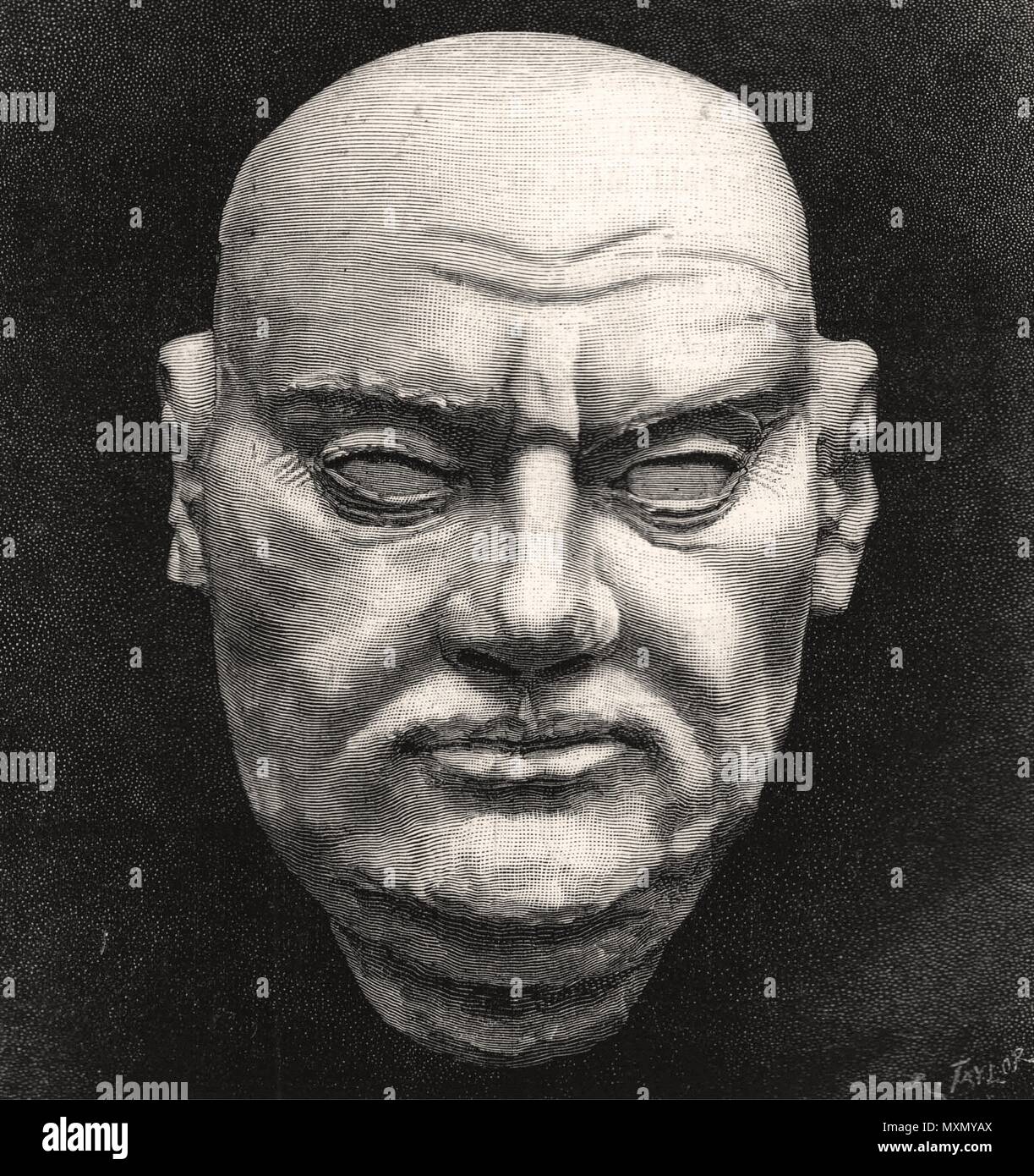 Cast of Luther's face, taken after his death 1883. The Illustrated ...