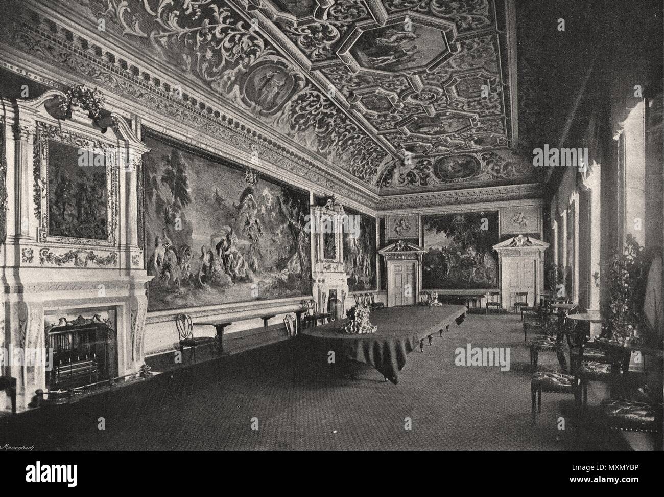 Stowe House The State dining-room. Buckinghamshire 1894. The ...