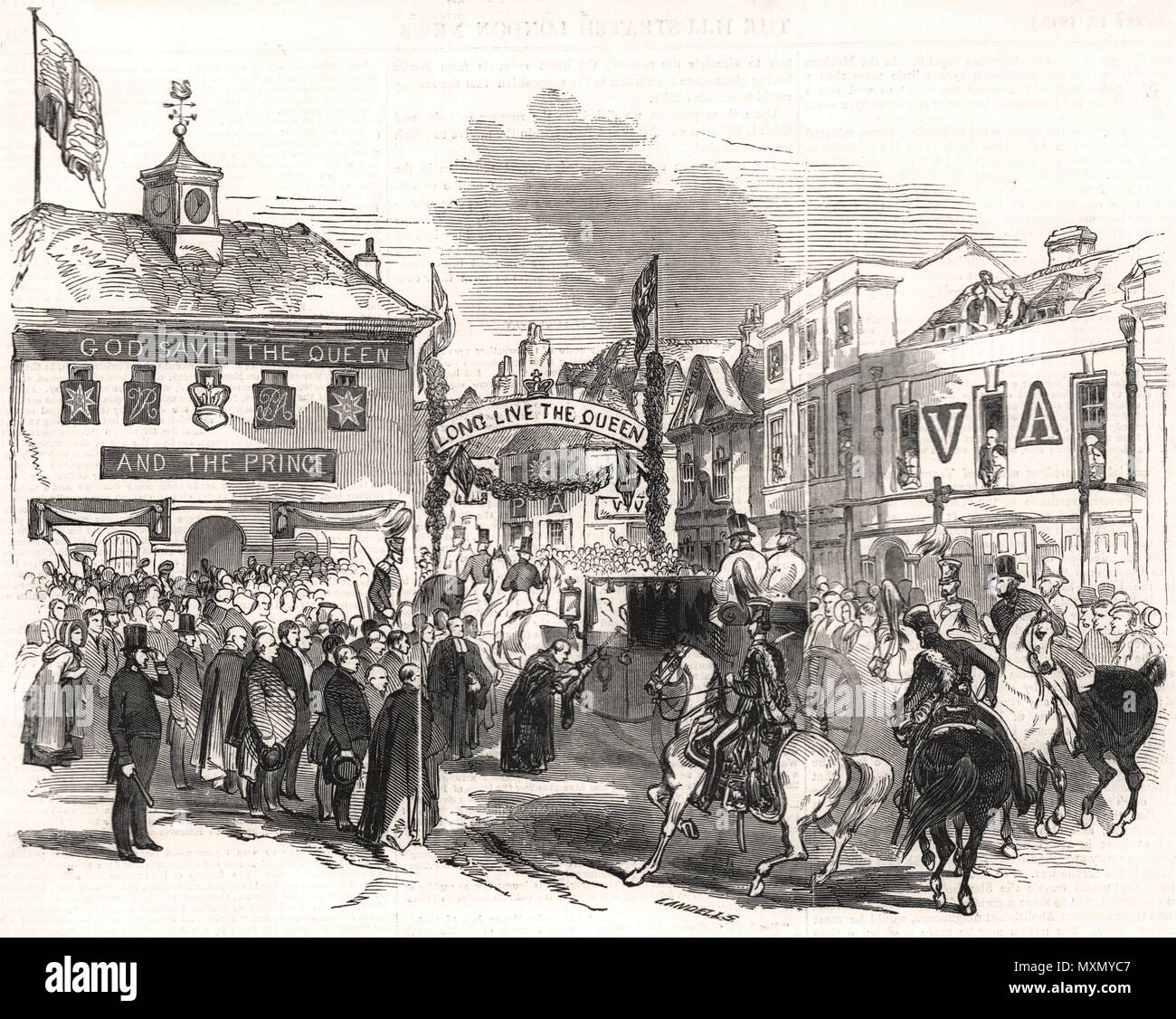 Presentation of the mace to Queen Victoria, at Buckingham ...