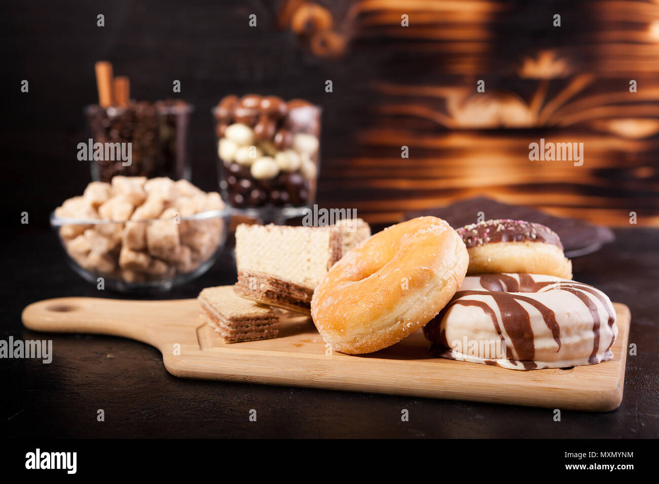 Different type of sweets Stock Photo - Alamy