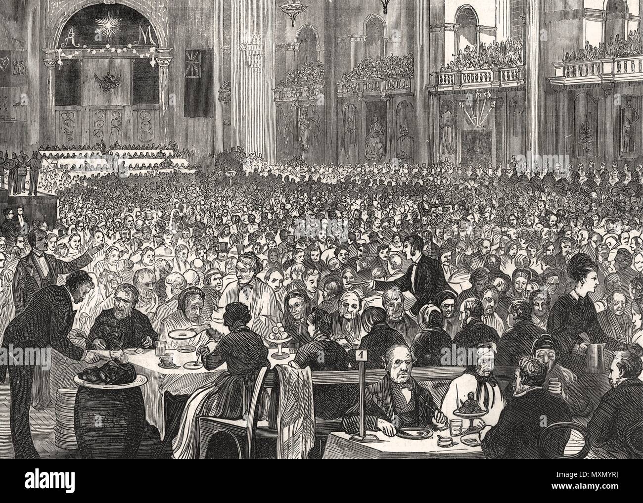The Mayor of Liverpool's treat for the poor 1874. The Illustrated ...