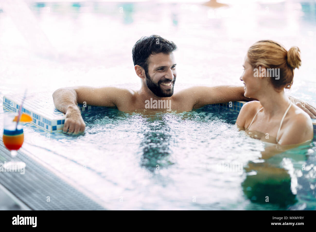 Happy pool hi-res stock photography and images - Alamy