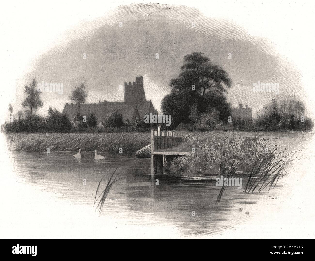 Bray Church, near Maidenhead. Berkshire 1898. The Illustrated London ...