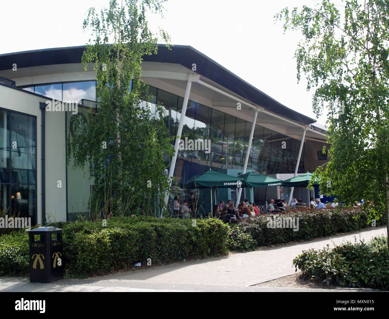 Entrance to Cobham Services, M25, London, England Stock Photo - Alamy