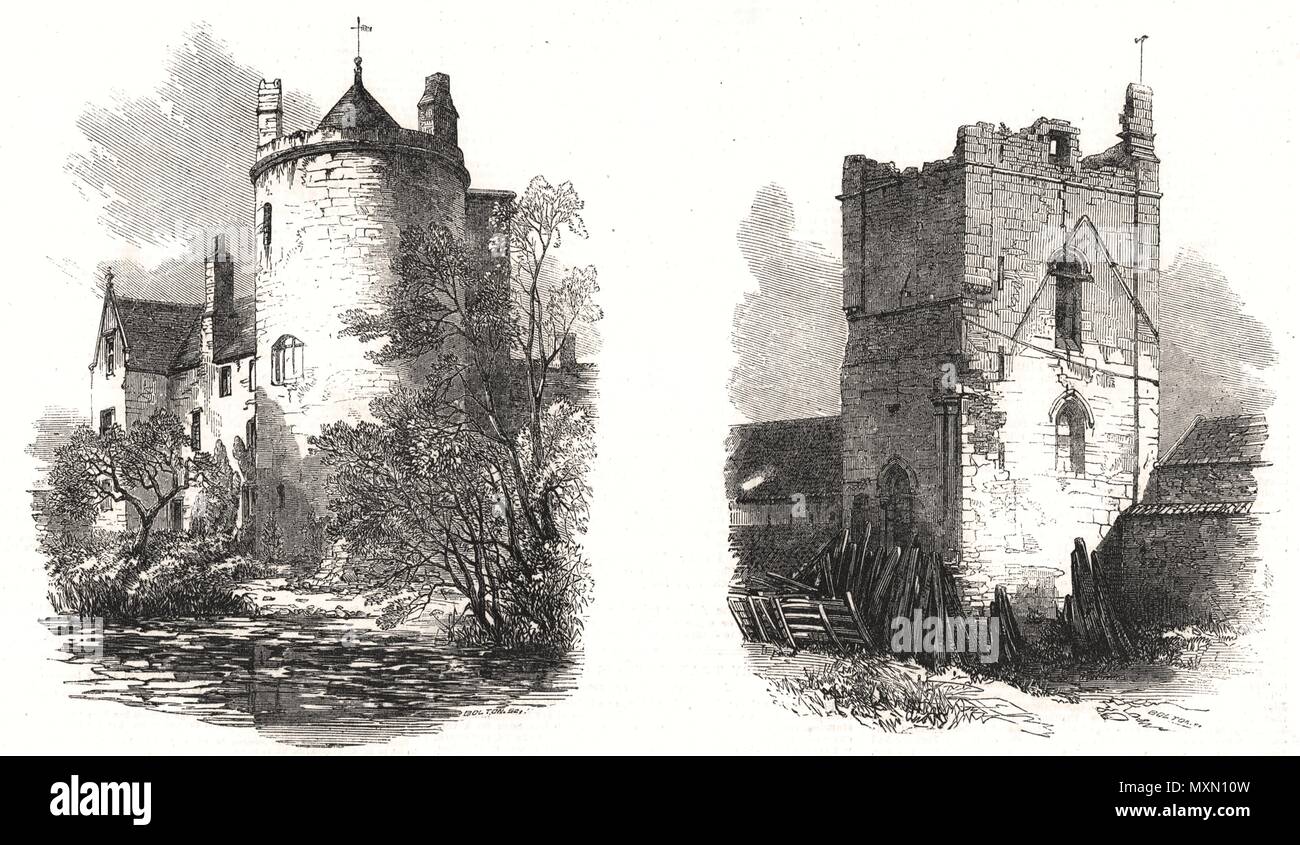Lincoln Somerton Castle; Temple Bruer. Lincolnshire 1857. The ...
