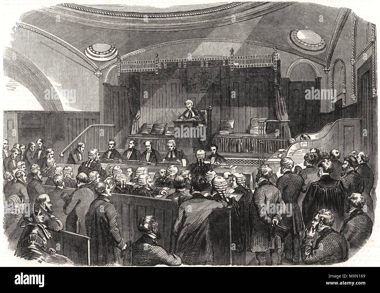 The new Court for Divorce and Matrimonial Causes, Westminster Hall ...