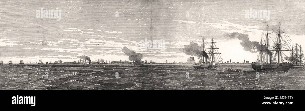 Kronstadt from the north Russian ships HMS Merlin Firefly Peinaud D ...