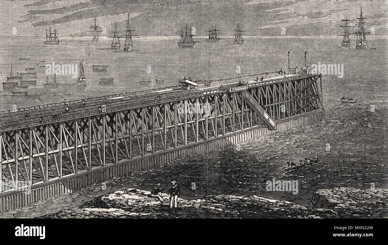 The Chincha (Guano) Islands the principal mole. Peru 1863. The ...