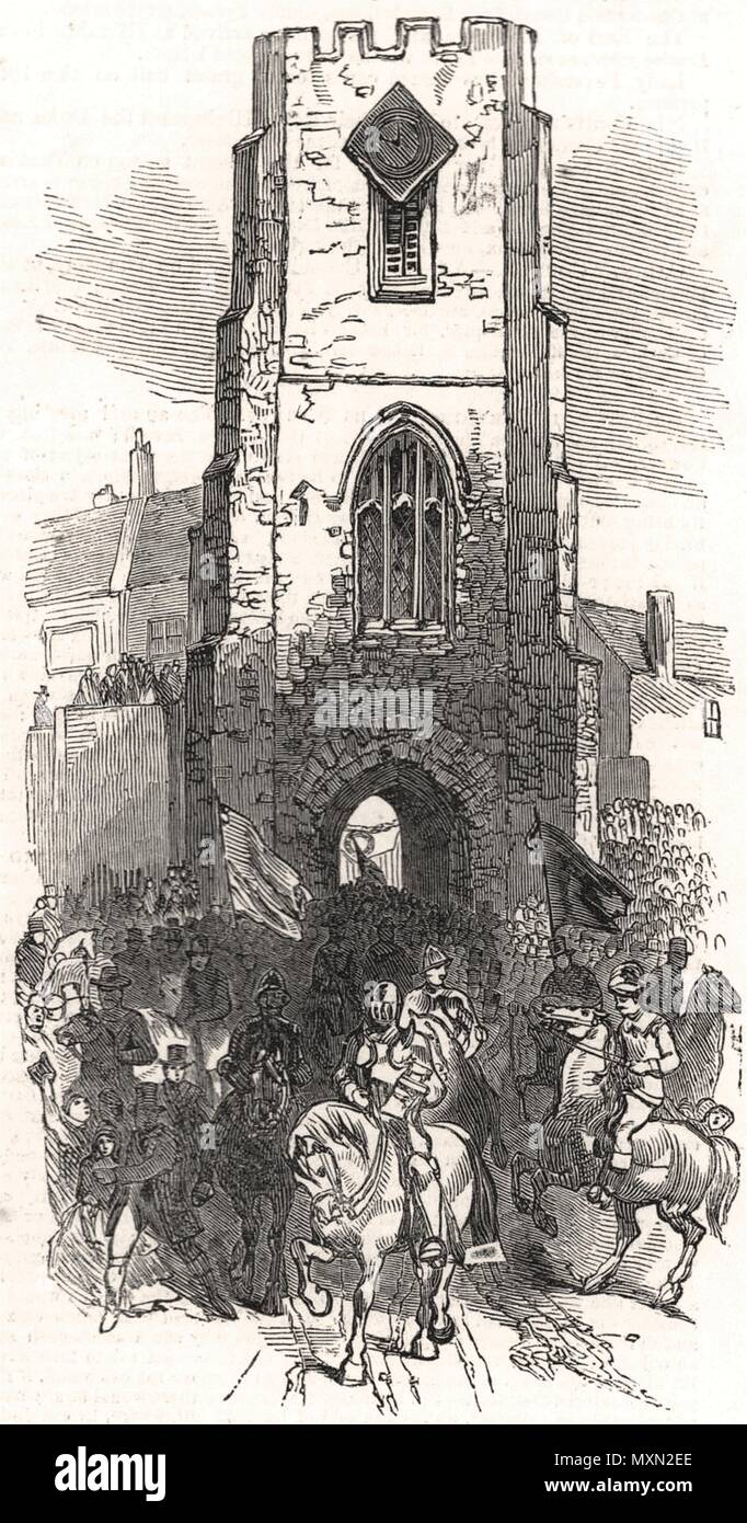 Warwick Mayfair show The procession passing the hospital. Warwickshire ...