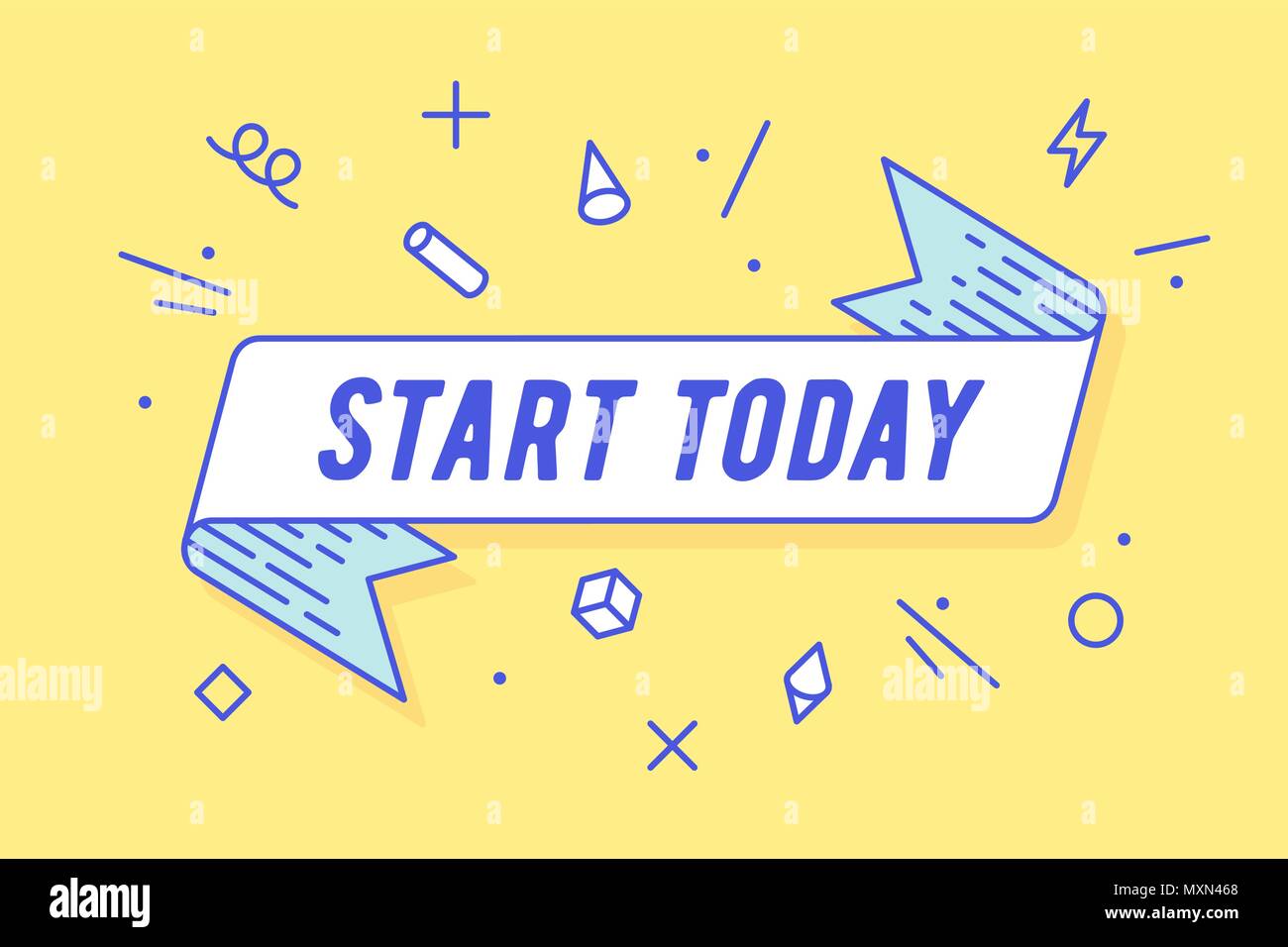 Start today Stock Vector Images - Alamy