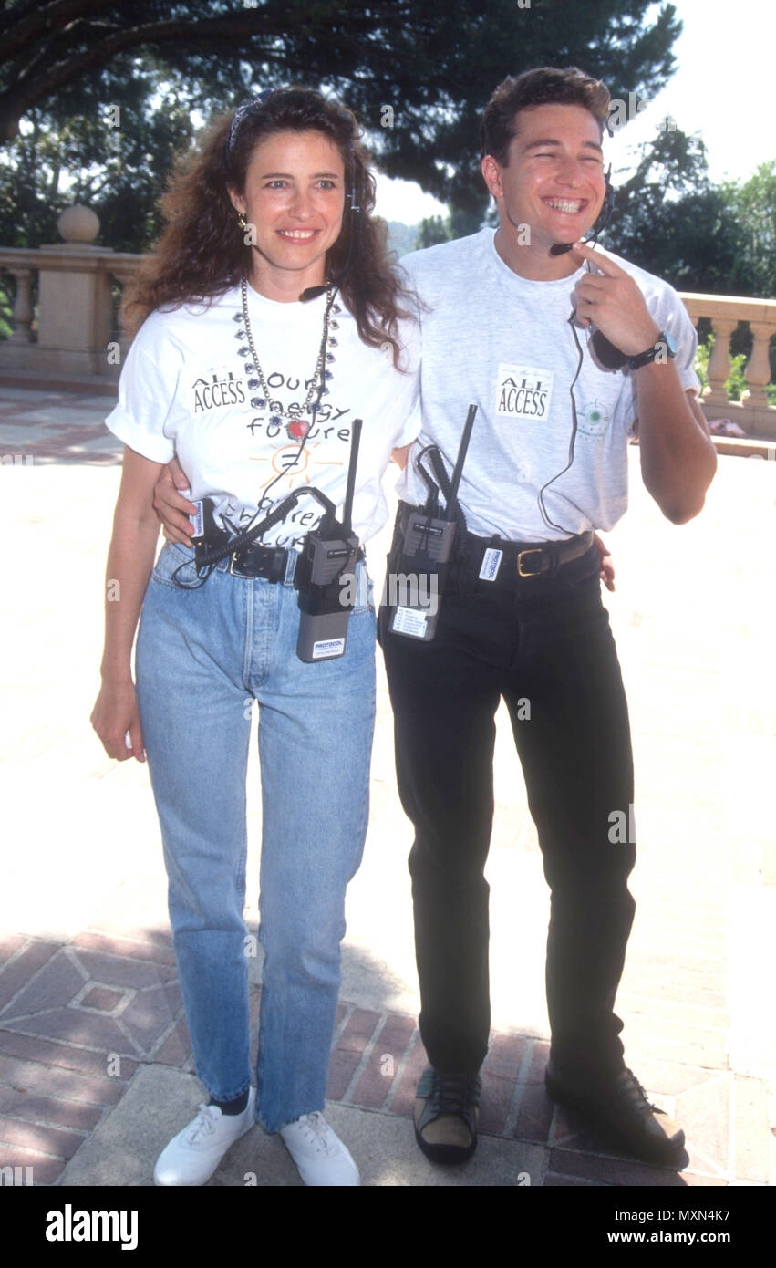 LOS ANGELES, CA - AUGUST 18: (L-R) Actress Mimi Rogers and her brother ...
