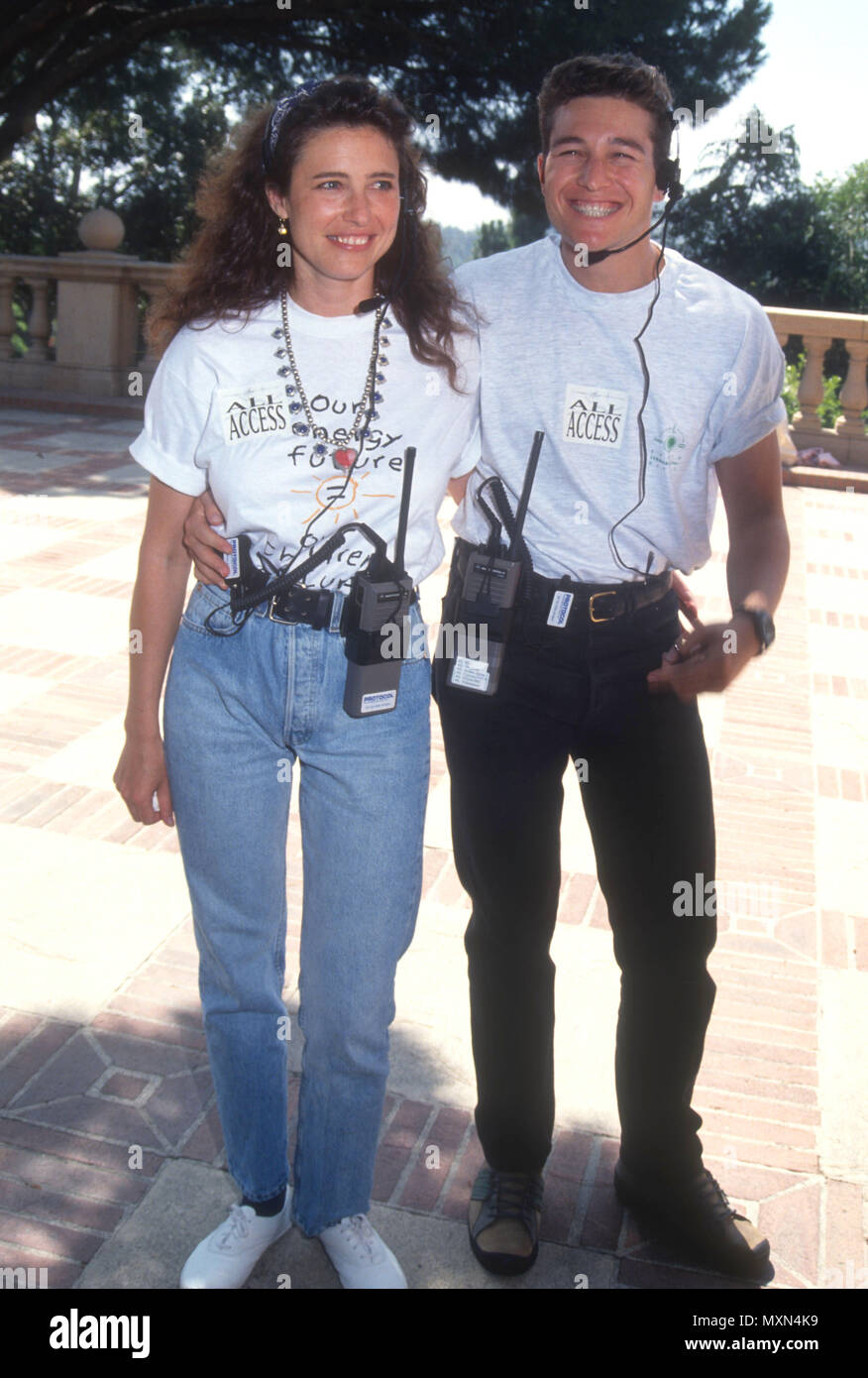 LOS ANGELES, CA - AUGUST 18: (L-R) Actress Mimi Rogers and her brother ...