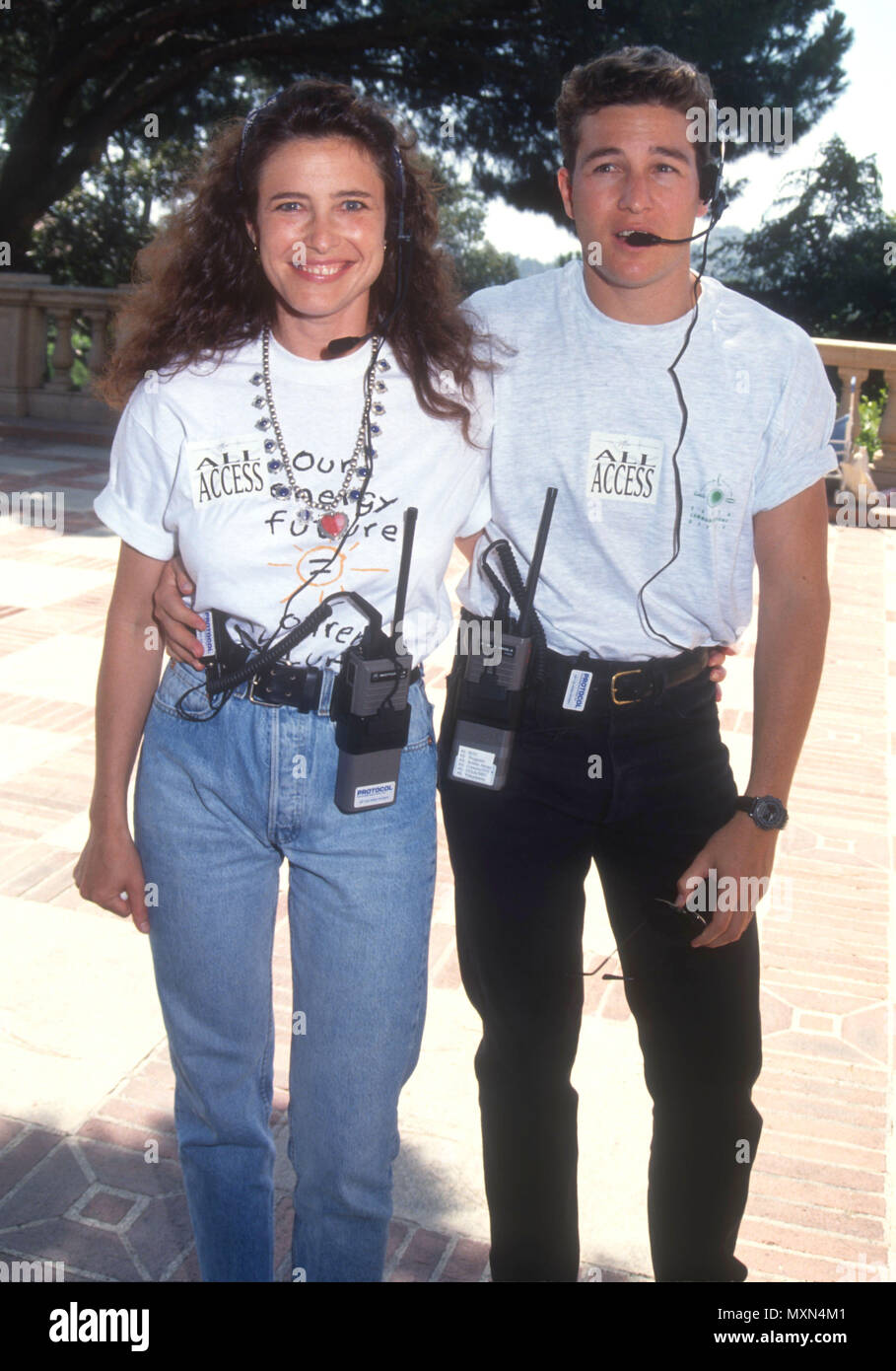 LOS ANGELES, CA - AUGUST 18: (L-R) Actress Mimi Rogers and her brother ...
