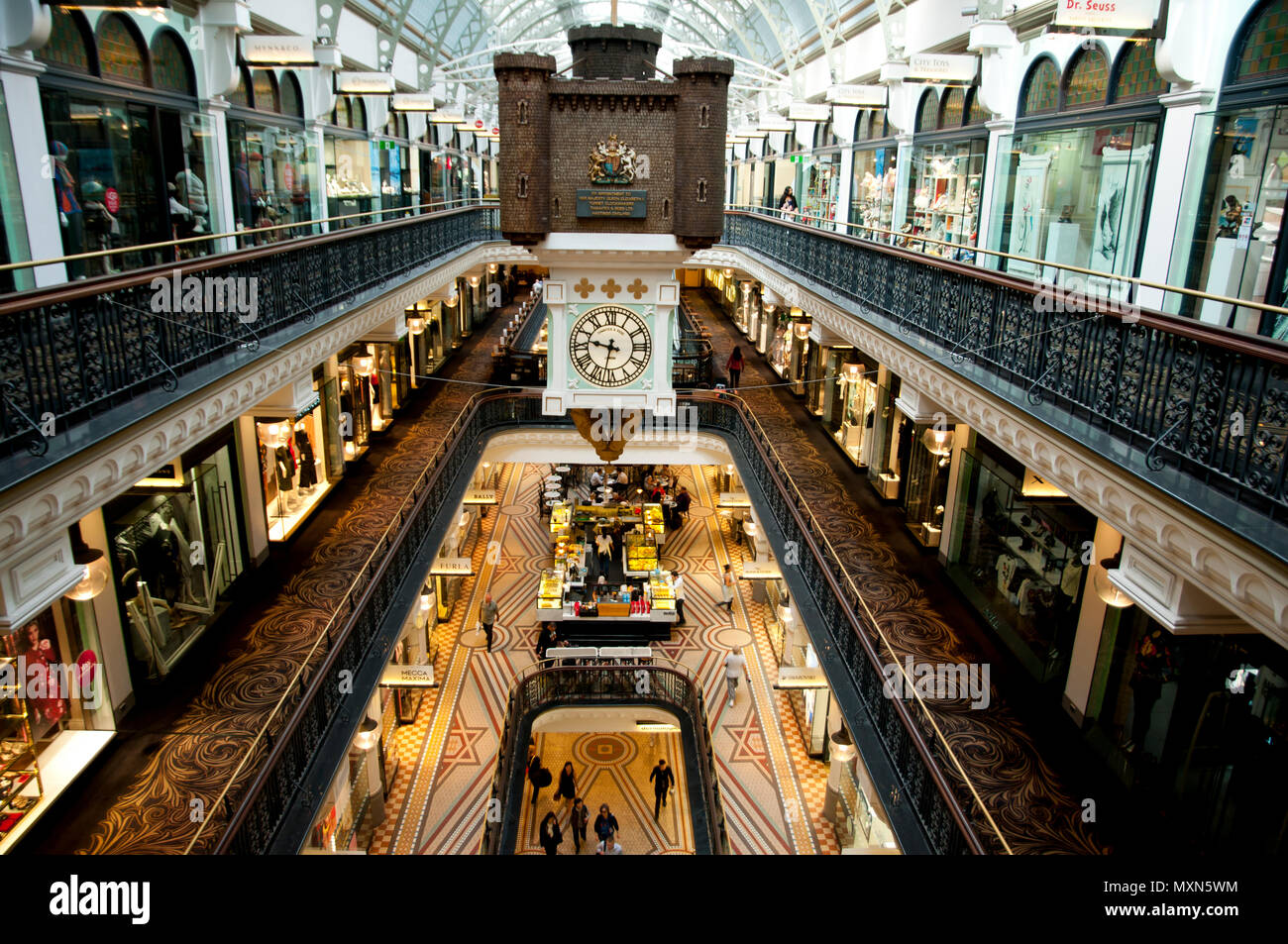 Australia qvb queen victoria building hi-res stock photography and ...