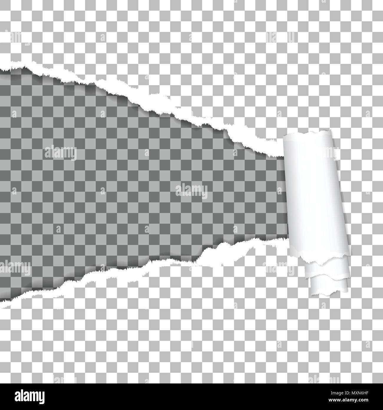 Torn piece white cardboard Stock Vector Images - Alamy