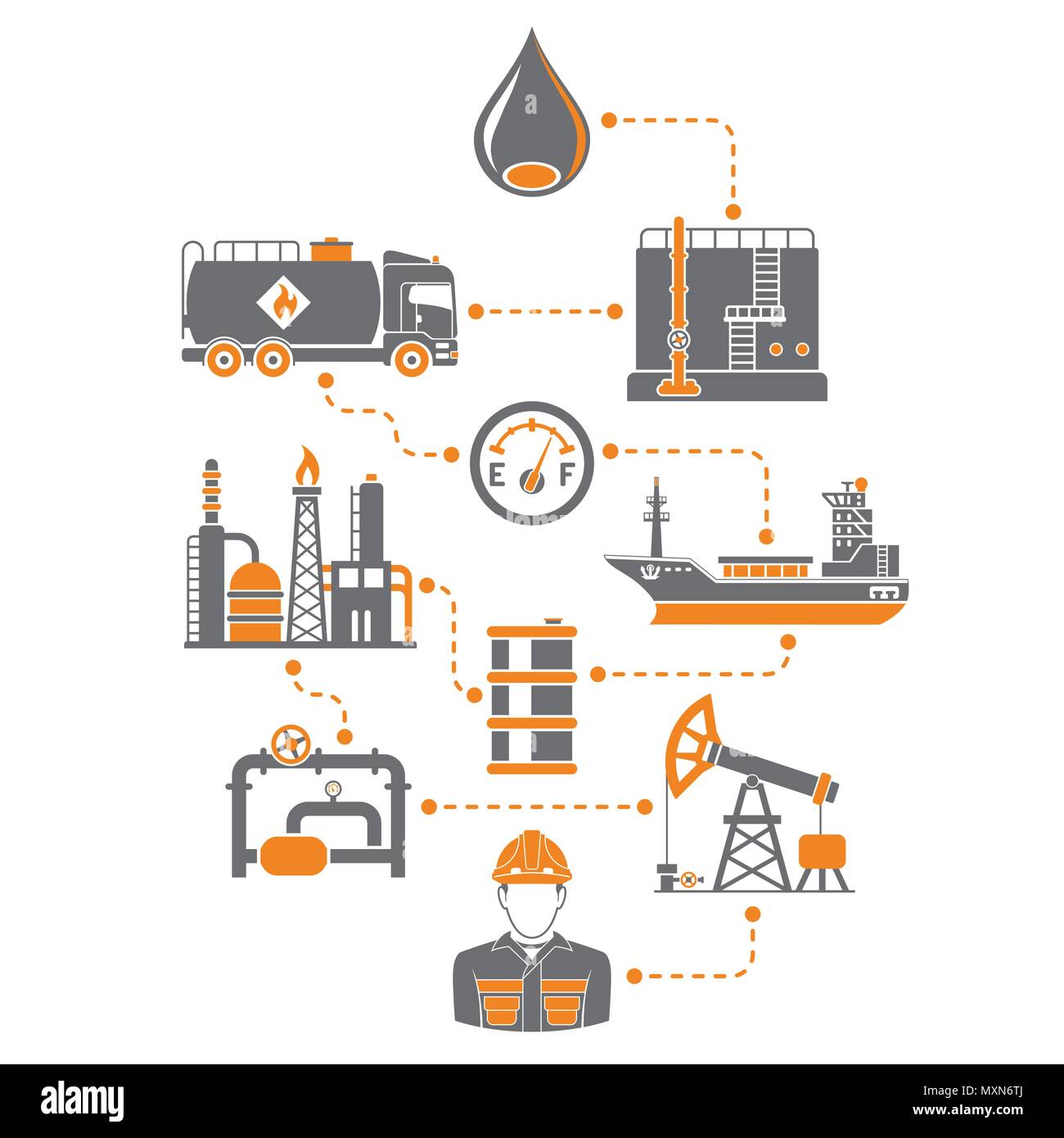 Oil Industry Infographics Stock Vector Image & Art - Alamy