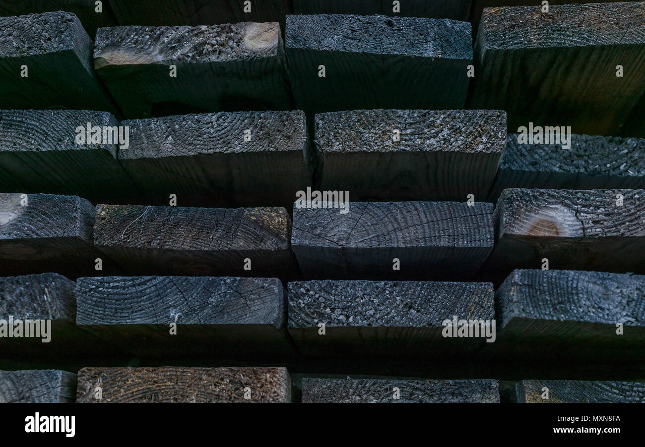 Pile of old planks texture Vintage background Stock Photo - Alamy