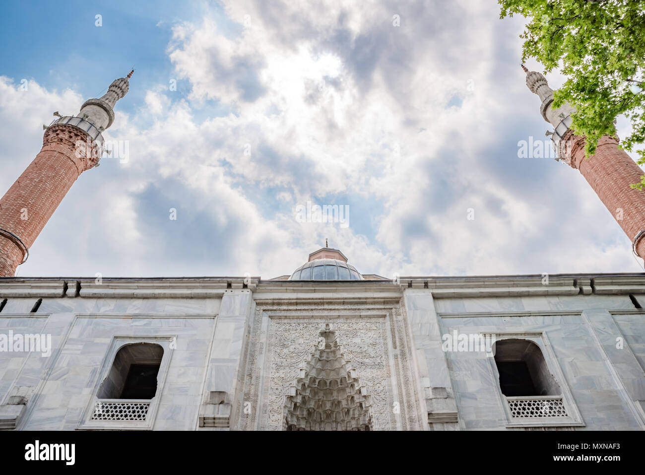 Exterior view of Green Mosque also known as Mosque of Mehmed I is a ...
