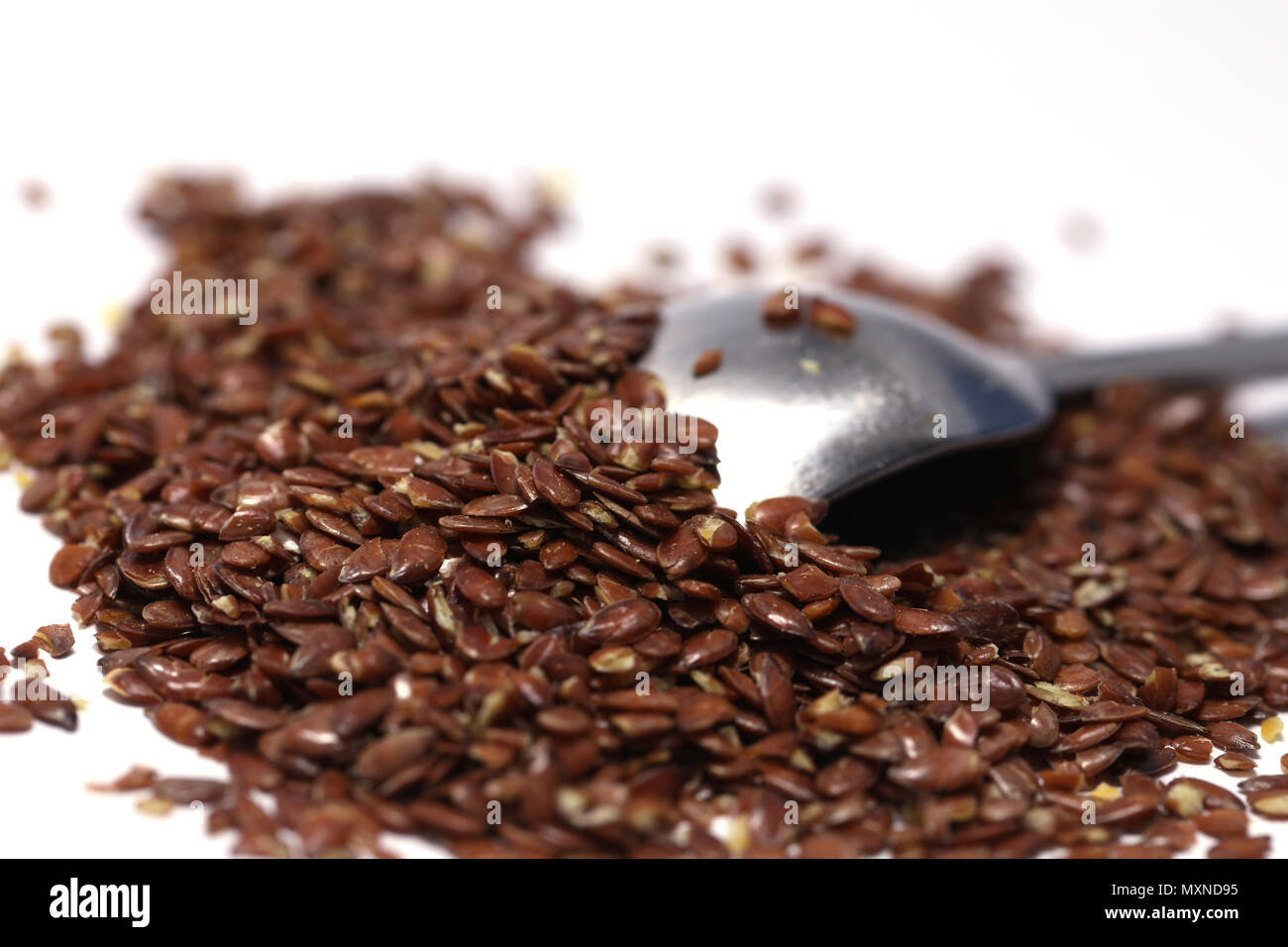 Flaxseed crushed cereal Stock Photo - Alamy