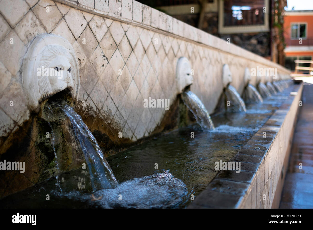 The Venetian Lion Fountains in Spili, Crete, Greece Stock Photo - Alamy