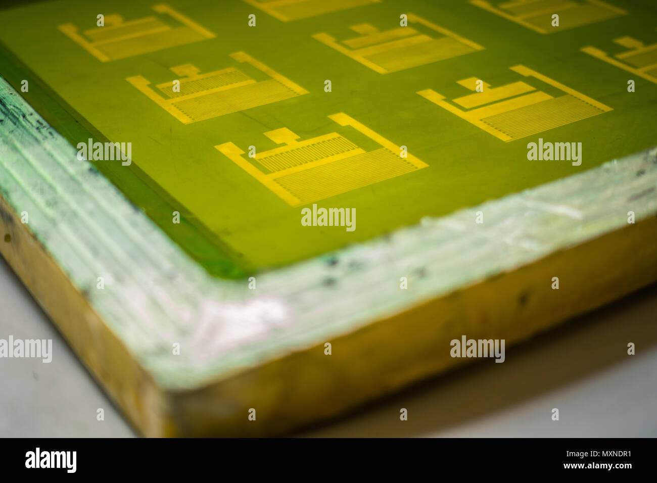 Screens for Circuit Printing Stock Photo - Alamy