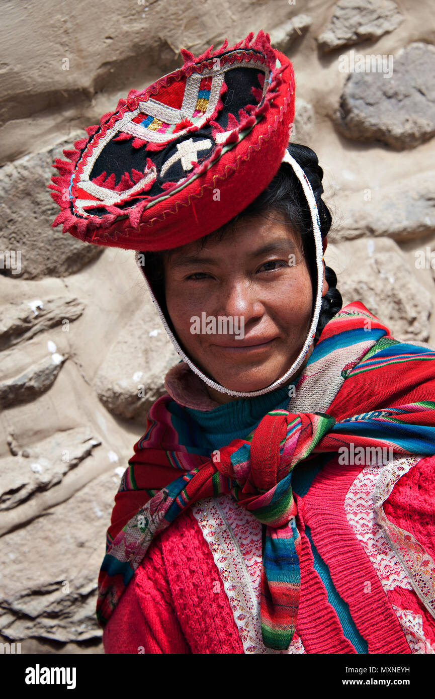 A local peruvian girl poses for a photograph, in Cusco Peru South ...