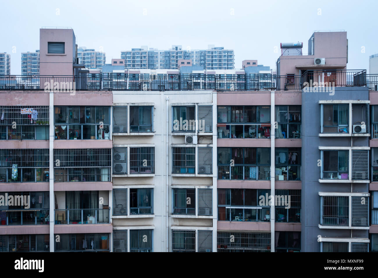 Chinese Apartment Building Urban City Environment Stock Photo - Alamy