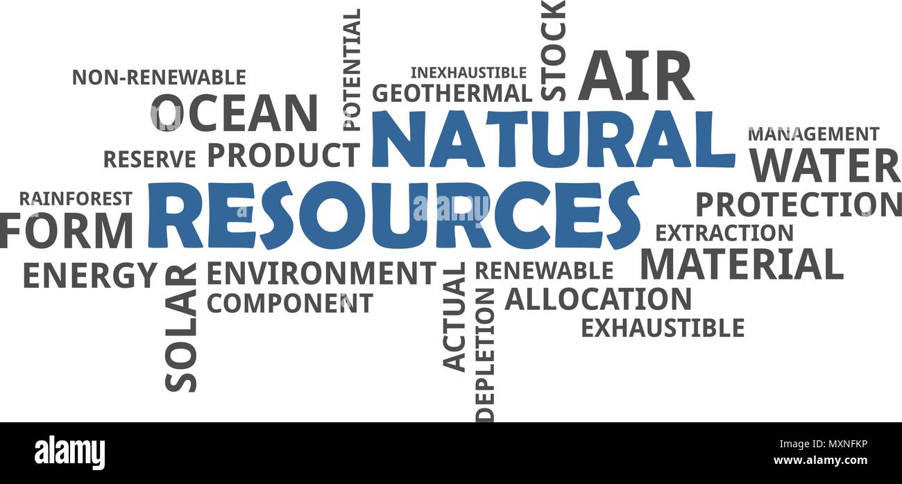 word cloud - natural resources Stock Vector Image & Art - Alamy