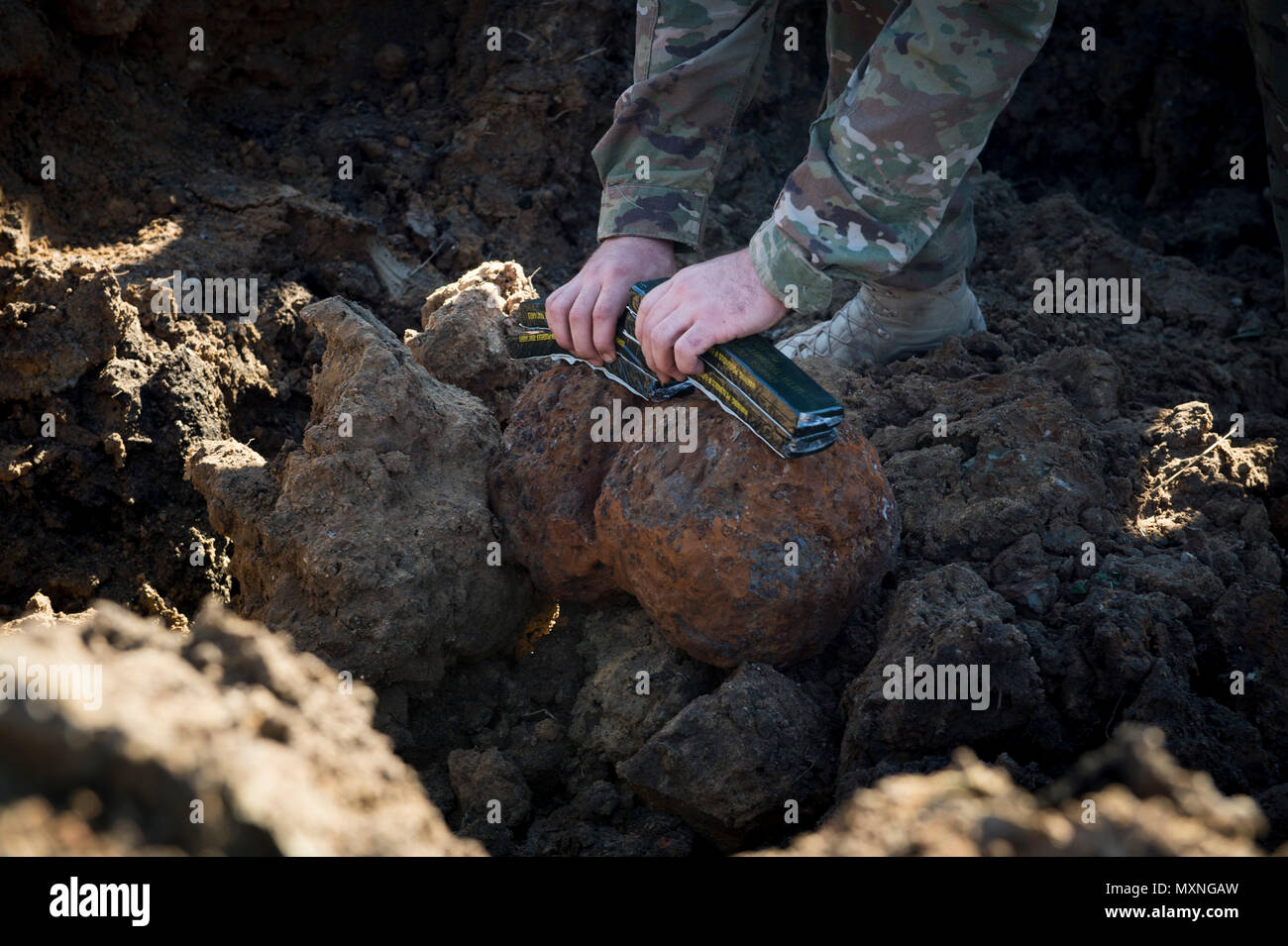 Senior Airman Dillon Babb, 628th Civil Engineer Squadron explosive ...