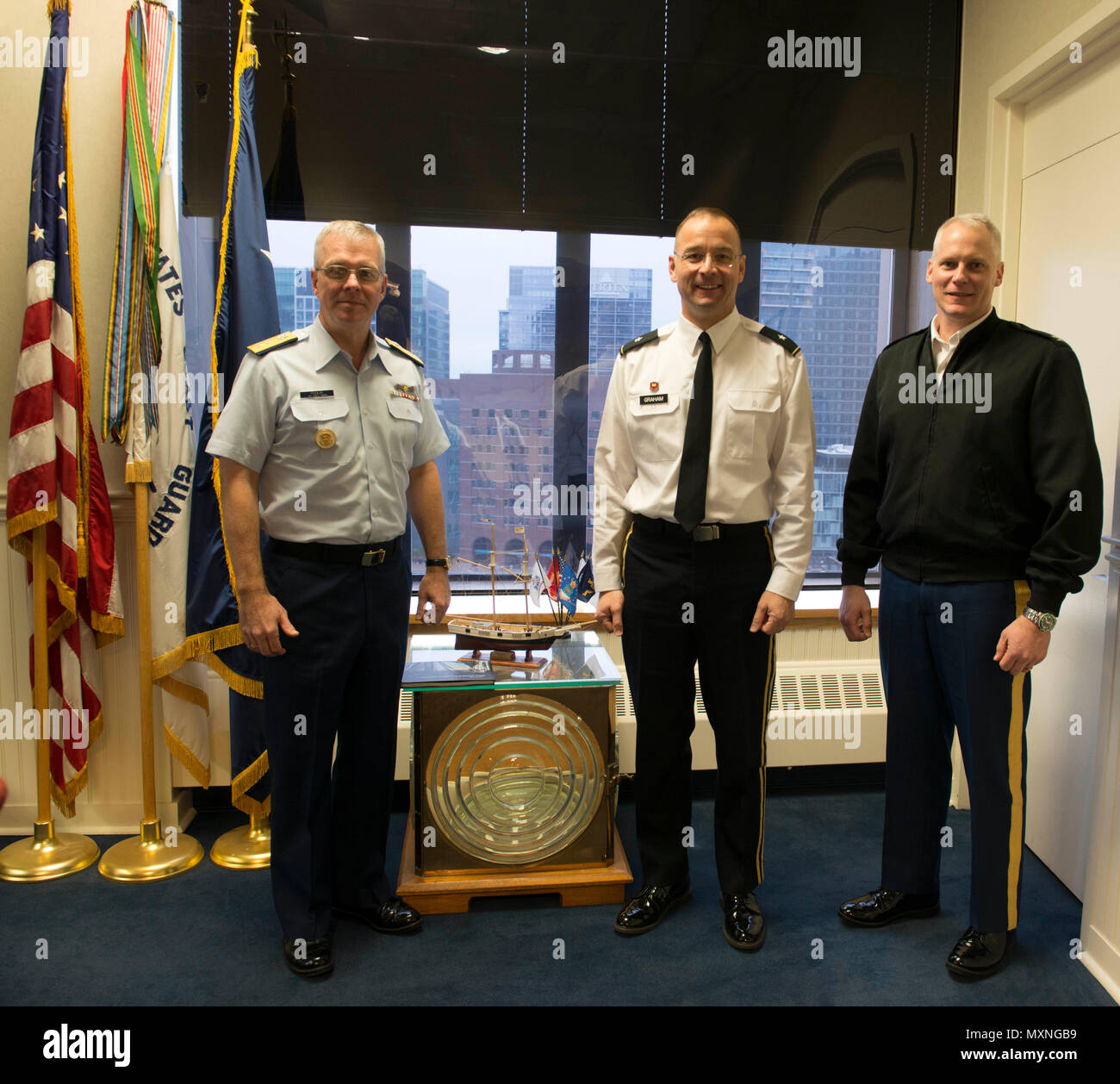 From left: U.S. Coast Guard Rear Admiral Steven Poulin, General William ...