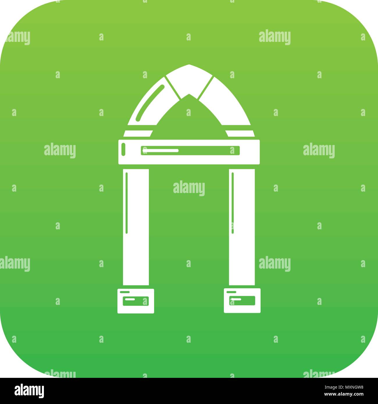 Archway decorative icon green vector Stock Vector Image & Art - Alamy