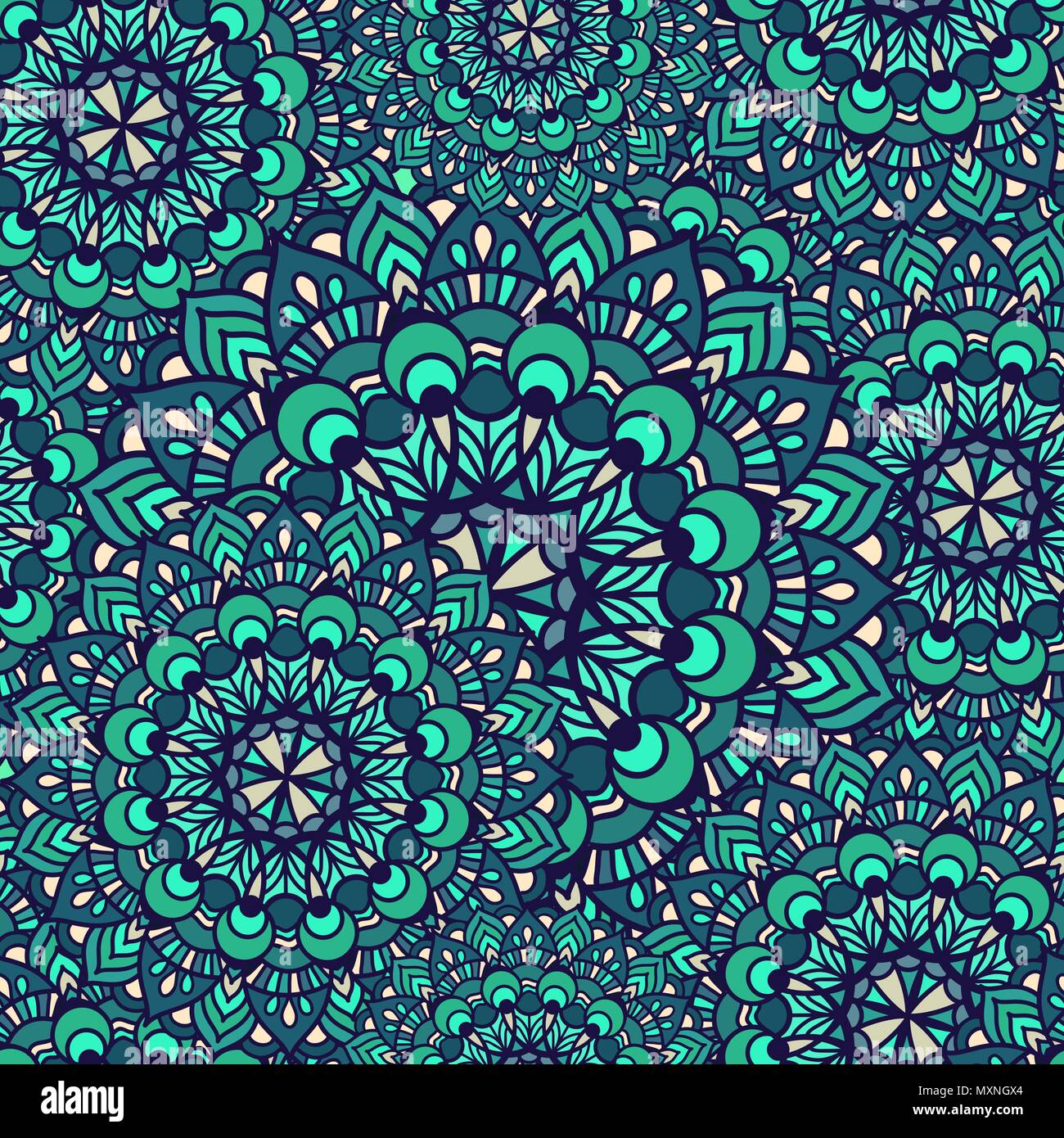 Vector Seamless pattern of circular texture Stock Vector Image & Art ...