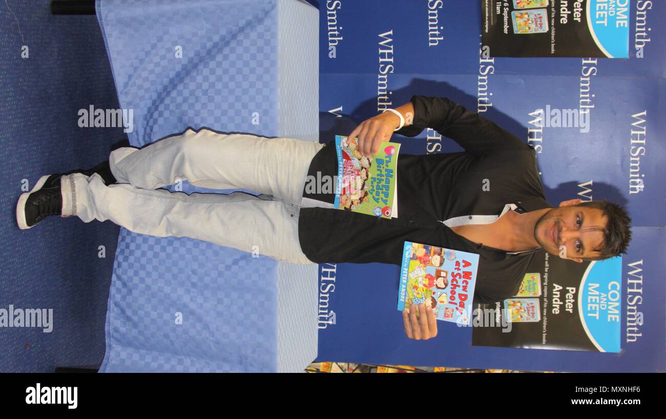 Manchester,Uk, Peter Andre signs copies of his new childrens books at ...