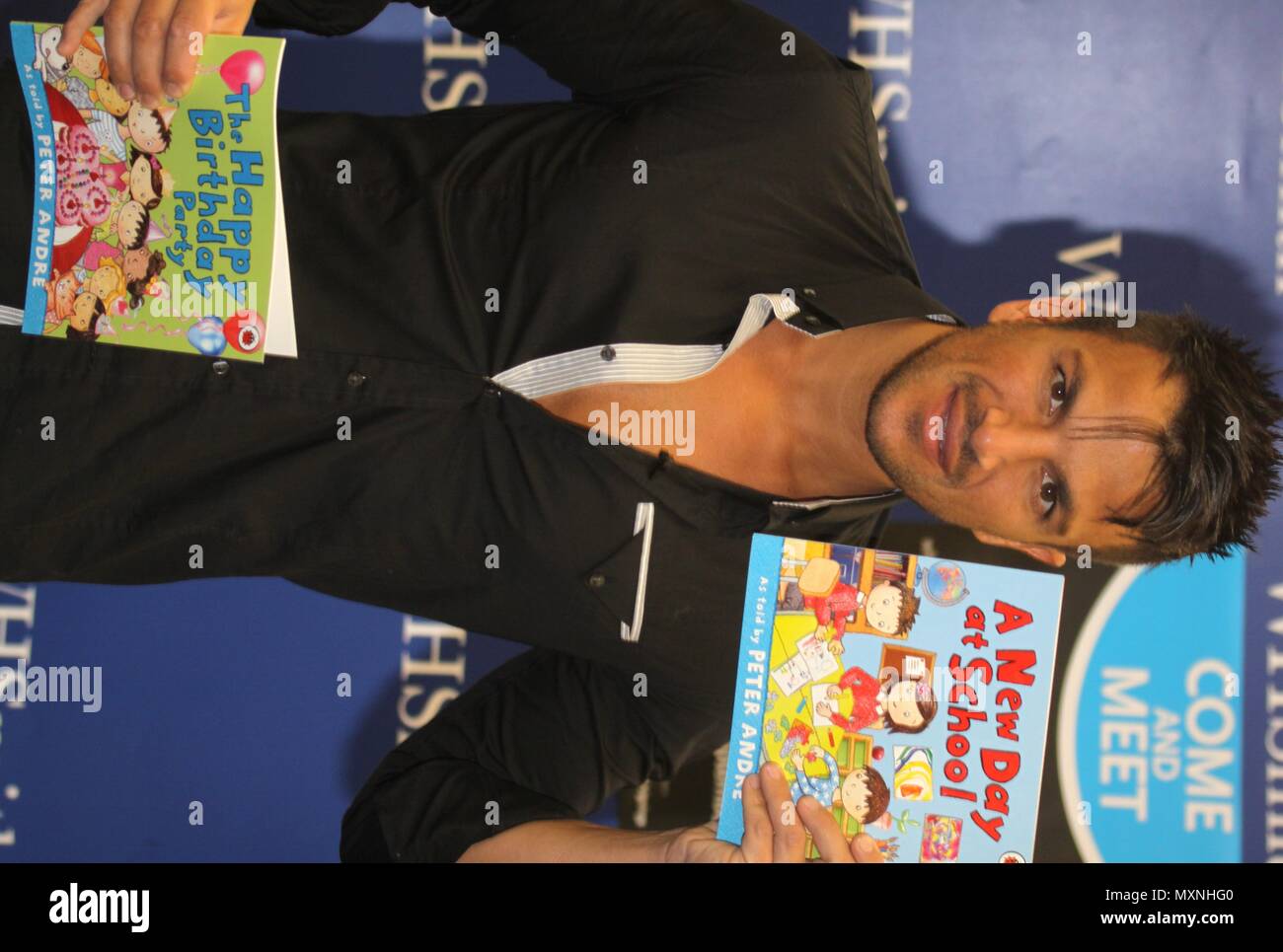Manchester,Uk, Peter Andre signs copies of his new childrens books at ...