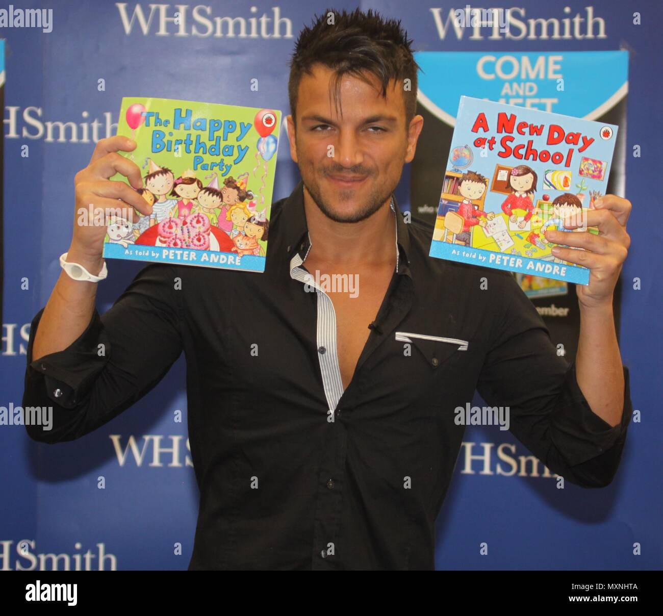 Manchester,Uk, Peter Andre signs copies of his new childrens books at ...