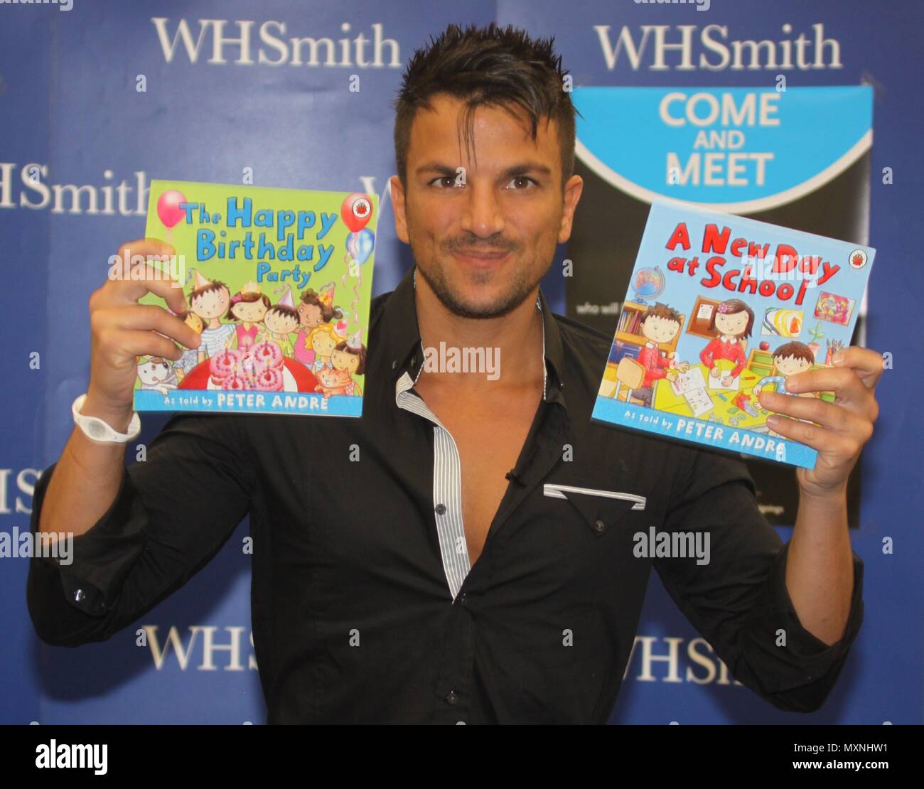 Manchester,Uk, Peter Andre signs copies of his new childrens books at ...