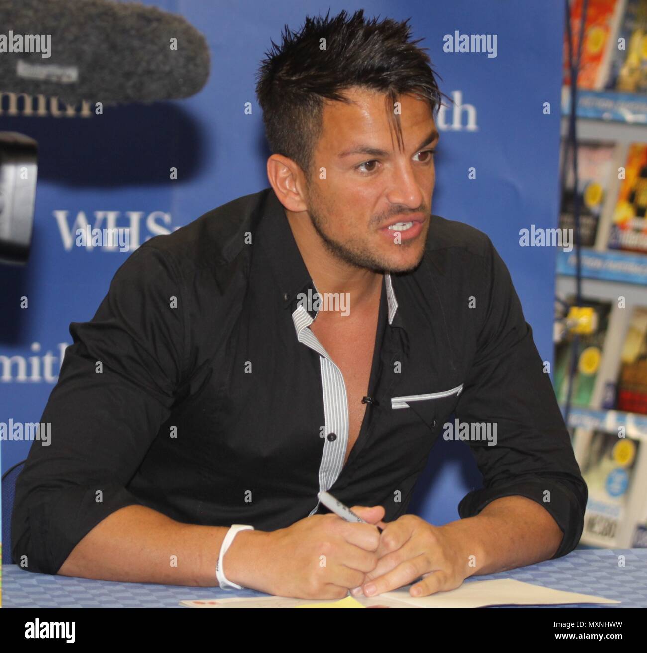 Manchester,Uk, Peter Andre signs copies of his new childrens books at ...