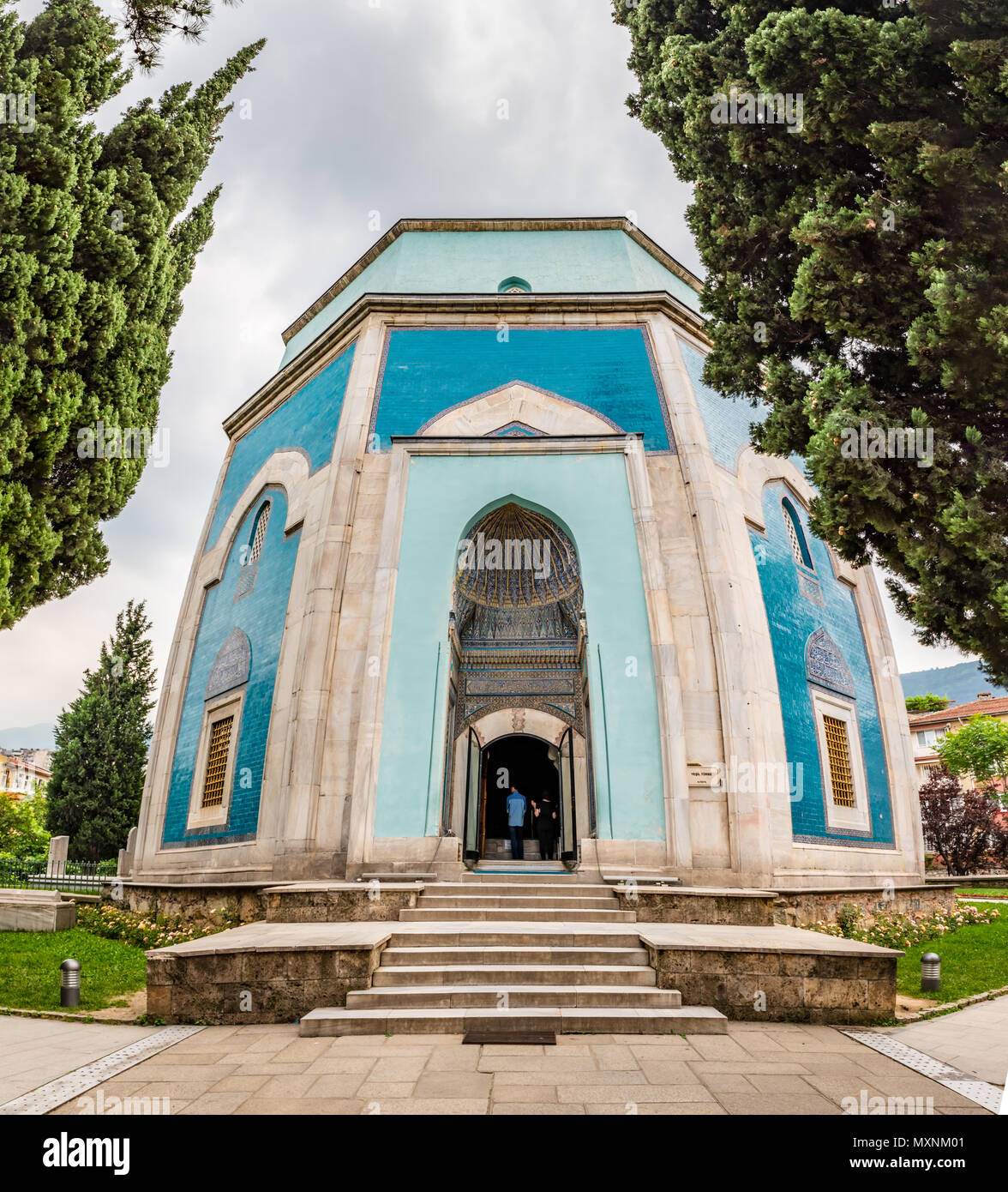 Exterior view of Green Tomb that is a part of the larger complex in ...